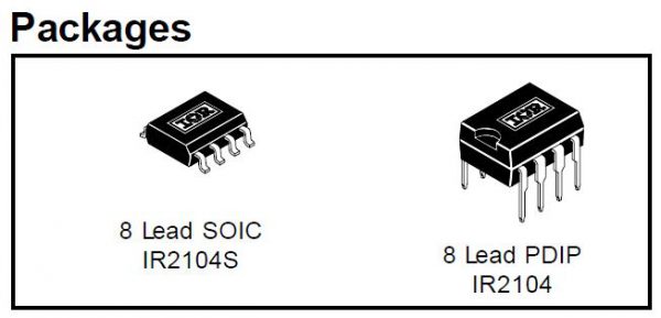معرفی گیت درایو IR2104 – گروه الکترونیک قدرت دانشگاه تهران